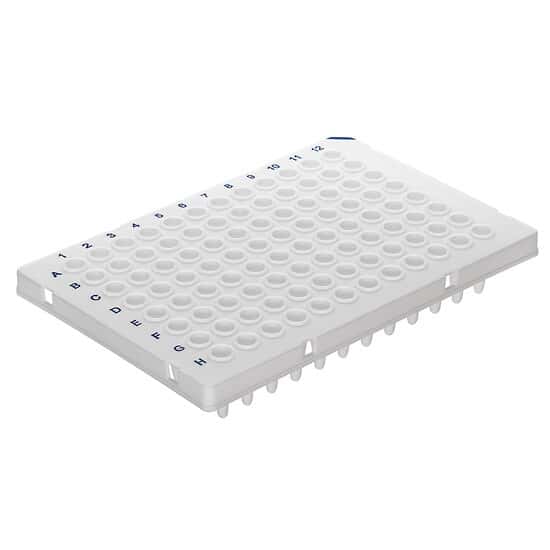96-well Polypropylene PCR Microplate, Half Skirt, Clear, Nonsterile; 50 ...
