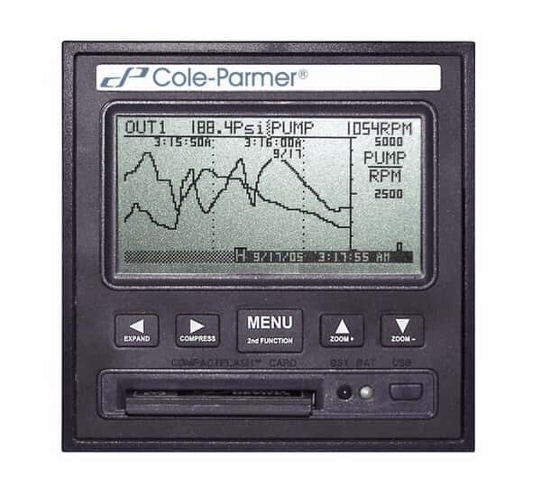 Cole-Parmer 2 Channel Electronic Paperless Recorder, 100 to 240 VAC ...