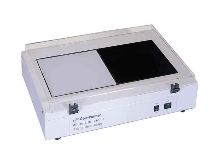 Cole-Parmer 302nm Wavelength UV & White Light Transilluminator, 230VAC from Cole-Parmer