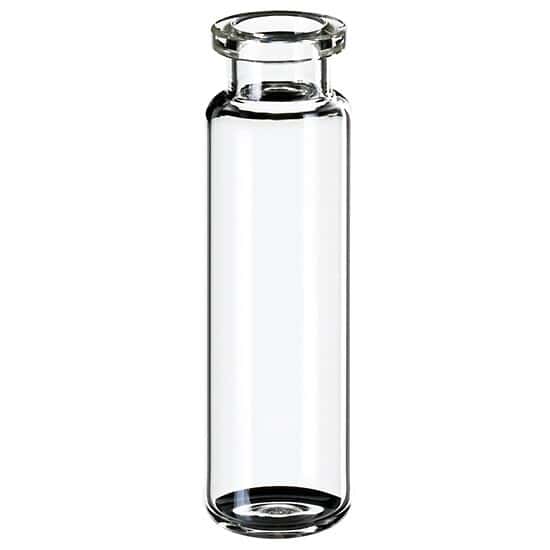 Cole-Parmer Headspace Vial, Glass, 20 mm, DIN Crimp Neck, Round Bottom, 20 mL; 1000/pk from Cole ...