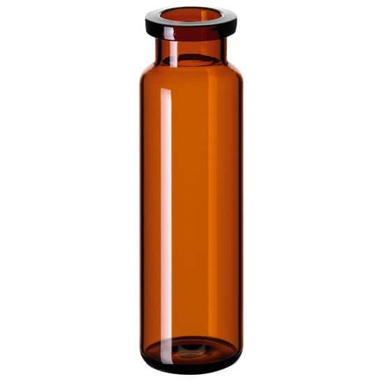 Cole-Parmer Headspace Vial, Amber Glass, 20 mm, DIN Crimp Neck, Round ...
