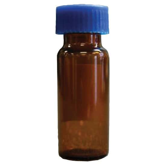 Cole-Parmer LCGC Screw Top Vials, Amber Glass, 9 mm Short Thread, 2 mL ...