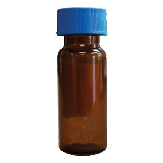 Cole-Parmer Vial and Cap Kit, 2 mL, Screw Top Amber Glass Vials, Pre ...