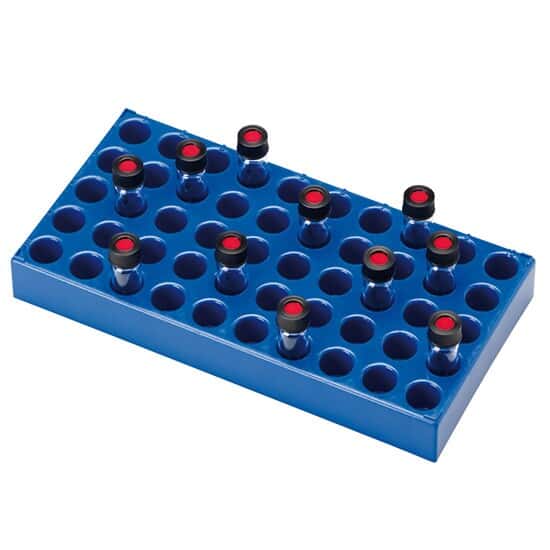 Cole-Parmer Vial Rack, Polypropylene; holds 50 vials up to 15mm ...