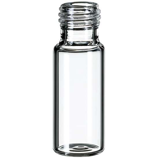 Cole-Parmer Vial, 2 mL, Glass, Silanized, 9 mm Short Thread; 1000/pk ...
