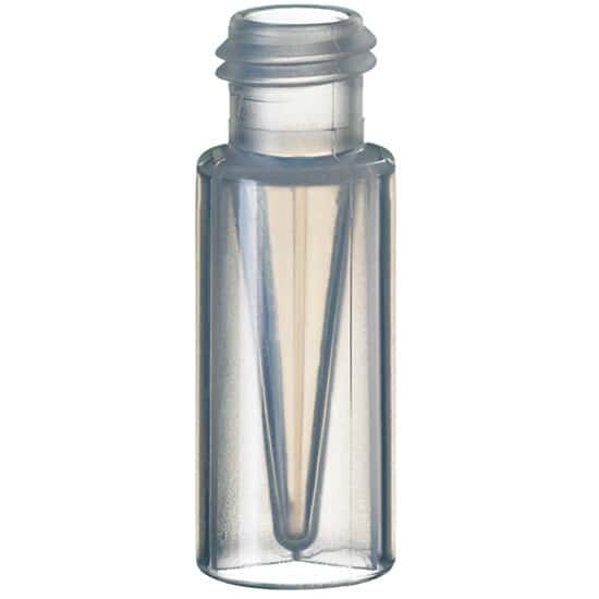 Cole-Parmer Vial, 0.3 mL, Polypropylene with Fused Insert, 9 mm Short ...