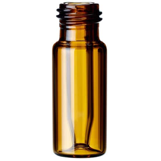 Cole-Parmer Vial, 2 mL, Amber Glass with 0.3 mL Base Bonded Insert, 9 ...
