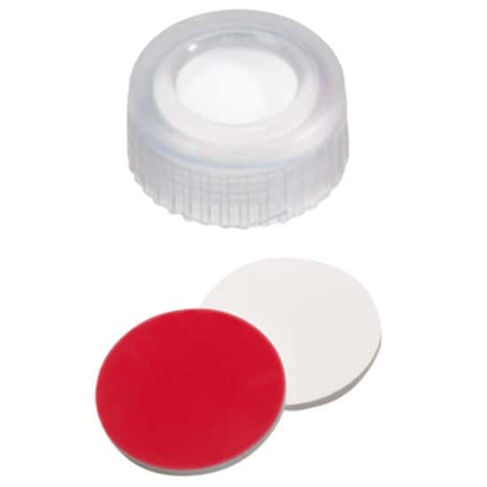 Cole-Parmer Short Thread Cap, 9mm, Open Transparent Polypropylene ...