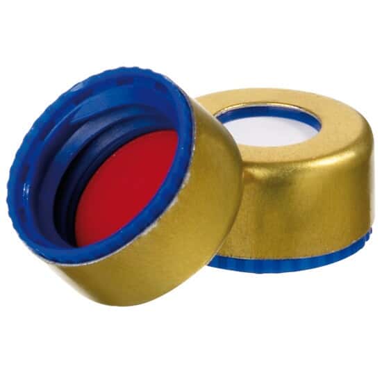 Cole-Parmer Short Thread Cap, 9mm, Open Gold Lacquered Magnetic ...