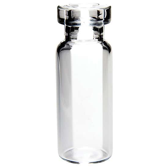 Cole-Parmer Crimp Vial, Glass, 2 mL, 11 mm, Flat Bottom; 100/pk from Cole-Parmer