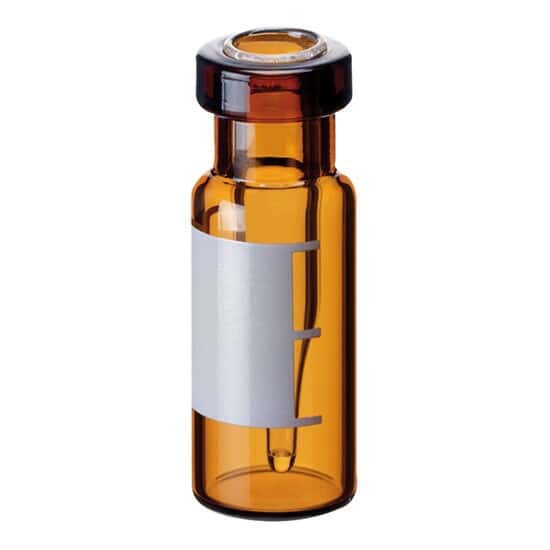 Cole-Parmer Crimp Vial, Amber Glass, 0.3 mL, 11 mm, Fused Insert; 1000/pk from Cole-Parmer