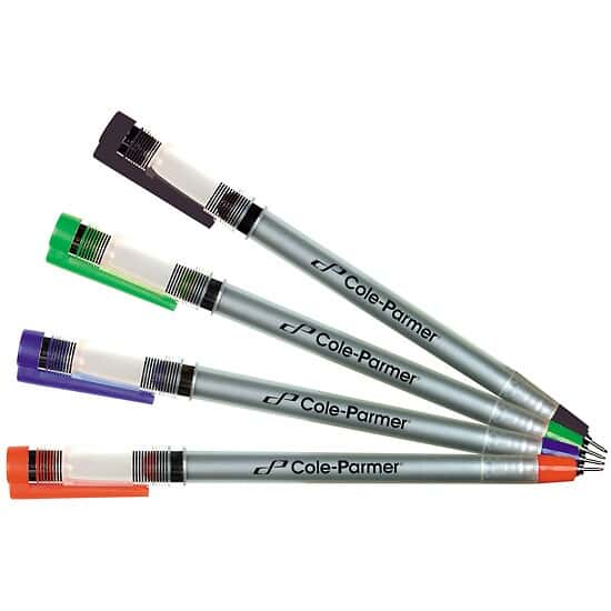 Cole-Parmer Scientific Technical Pens, Assortment of Tip-Size and ...