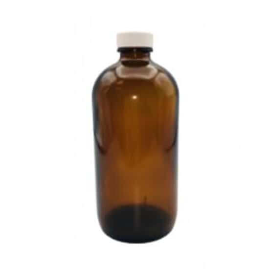 Cole-Parmer Pre-Cleaned EPA Narrow-Mouth Bottle, Amber Glass, 500mL (17 ...