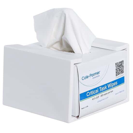 Cole-Parmer Essentials Single-Ply Cellulose Critical Task Wipes and ...