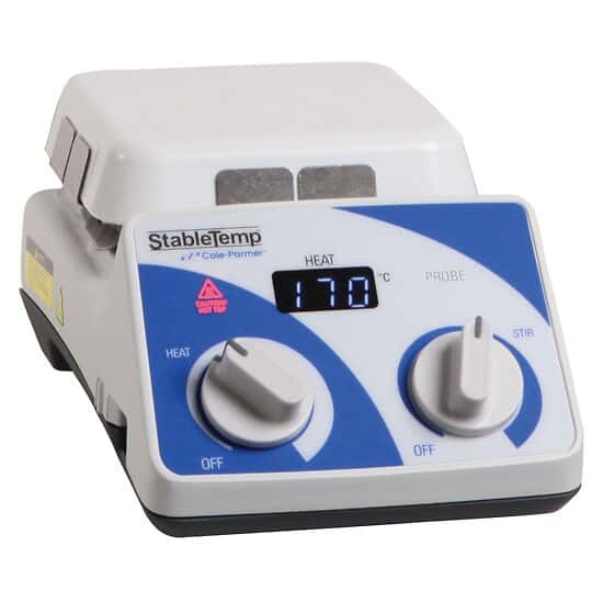 Cole-Parmer StableTemp Ceramic Top Stirring Hot Plate, 4" x 4", 230 VAC ...