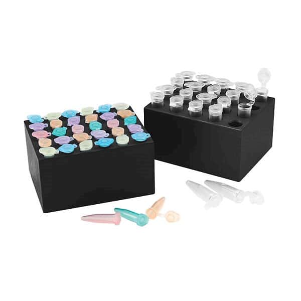Cole-Parmer StableTemp Heat Block; 2.0 ml EppenDOrf Microcentrifuge ...