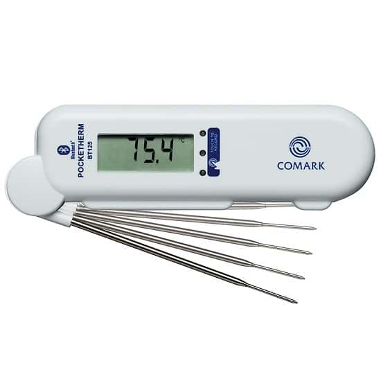 COMARK BT125KC Folding Food Service Thermometer with Bluetooth; °C from ...