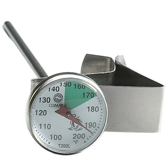 COMARK T200L 1" Dial Latte Thermometer with 5-Inch Stem and Clip from ...