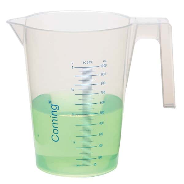 Corning 1015P-2L PP Graduated Beakers with Handle and Spout, 2 L, 8/Cs ...