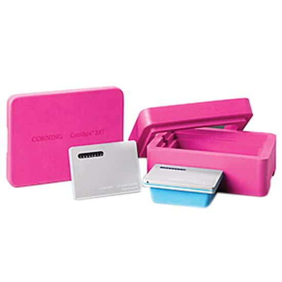 Corning 2XT CoolBox™ Ice-Free Cooler with Two Cooling Cores, pink, 1/ea ...