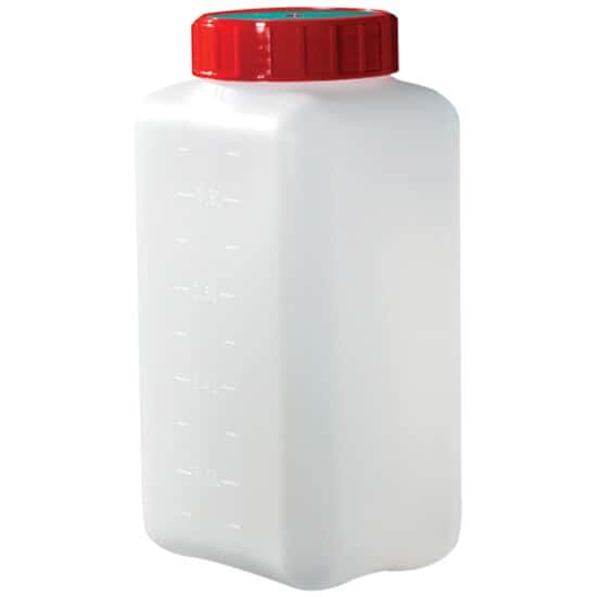 Corning Gosselin Storage Bottle with Screw Cap, 1 L, square, HDPE ...