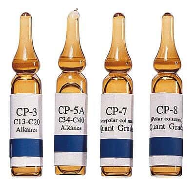 Capillary Probe Standards; C8 through C40 alkanes from Cole-Parmer