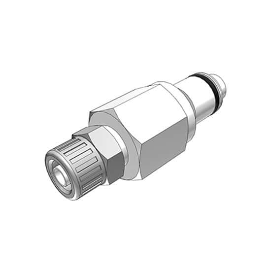 CPC (Colder) PLCD Quick-Disconnect Fitting, PTF Insert, Acetal, Valved ...