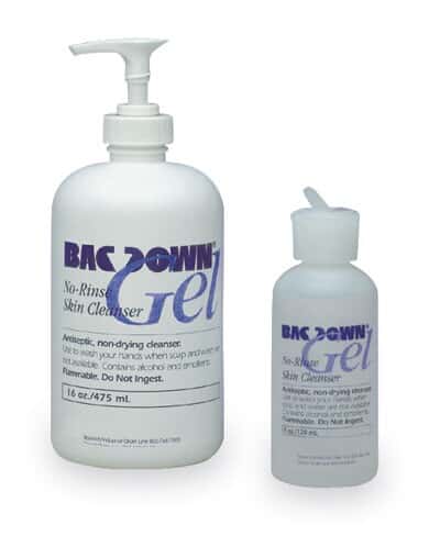 Decon Labs Bacdown 7106 Gel No-Rinse Skin Cleanser, 16 oz from Cole-Parmer