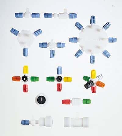 Diba Micro tubing check valves; cracking pressure, 0.5 psi; 1 to 4 mm ...