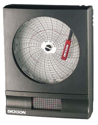 Dickson 4" Circular Temperature Recorder; 7 day, -20 to 120°F from Cole ...