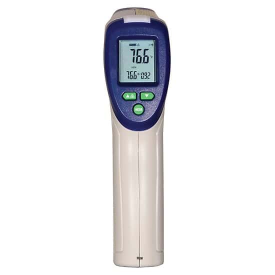 Digi-Sense Infrared Thermometer with Adjustable Emissivity and Alarm ...