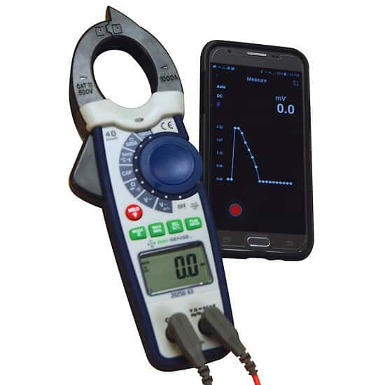 Digi-Sense AC/DC Clamp Meter with Bluetooth® Connectivity from Cole-Parmer