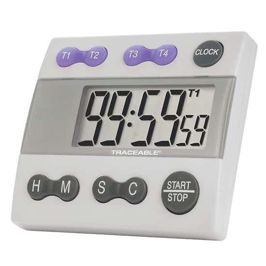 Digi-Sense Four-Channel, Jumbo-Display Clock/Timer from Cole-Parmer India