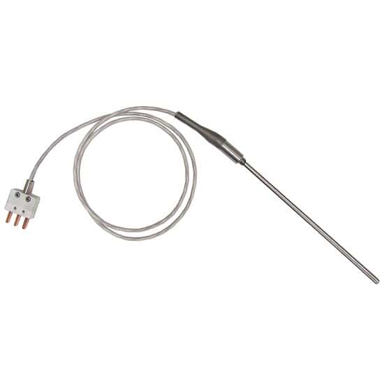 Digi-Sense RTD Probe 11" L 1/4" NPT Re-Adjustable Mini-jck from Cole-Parmer