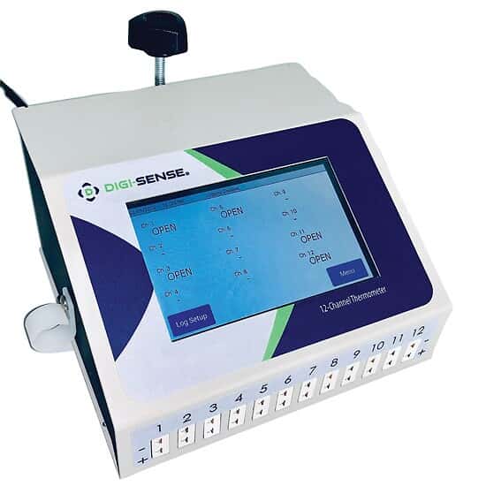 Digi-Sense Touchscreen 12 Channel Scanning Data Logging Benchtop ...