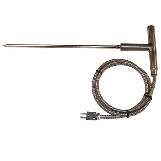 Digi-Sense Type-J, Heavy Duty SS T-Handle Probe, 10" L, Mini-Connector ...