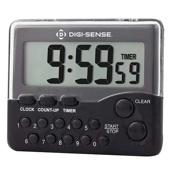 Digi-Sense Push-button Clock/Timer with Back Clip and Magnet from Cole ...