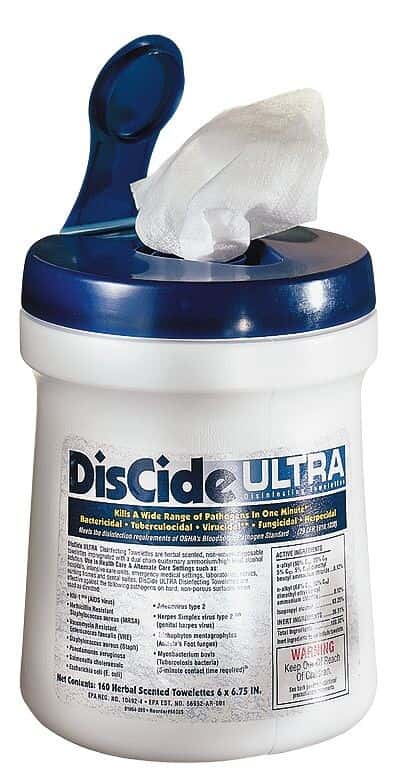 DisCide 10DIS ULTRA Disinfecting Towelettes, 10 1/2" x 10 1/2", Case of ...