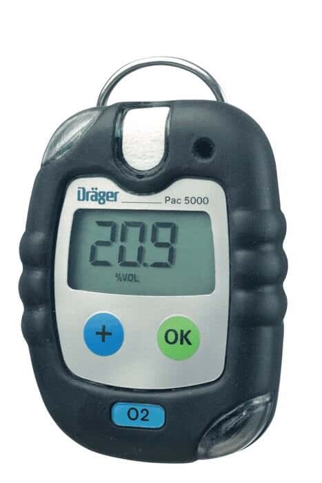 Drager 4543846 Pac 5000 Single Gas Monitor, CO from Cole-Parmer
