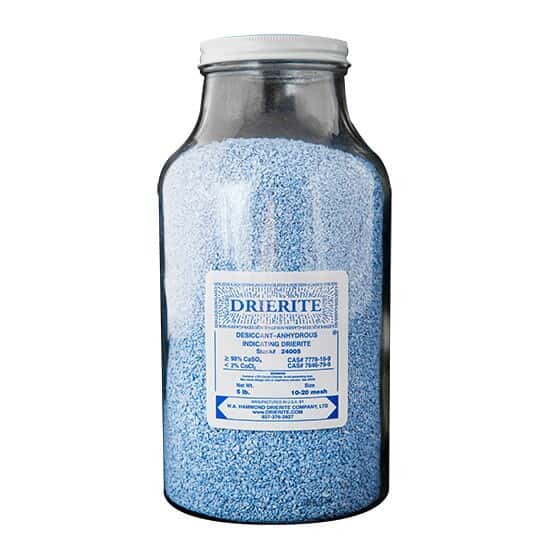 Drierite 24005 Indicating Desiccant, 10-20 Mesh; 5 lb Jar, 4/CS from ...