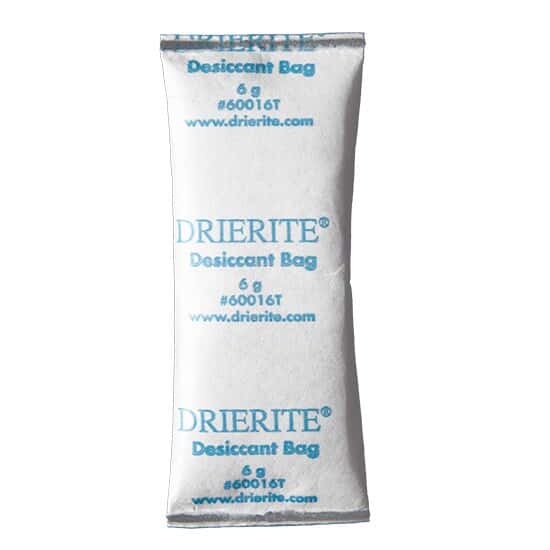 Drierite 60016T Desiccant Tyvek Bags, White; 6 g/Bag; 750/PK from Cole ...