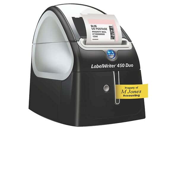 Dymo LabelWriter 450 Duo, Uses One Label Writer Label and One D1 Label ...