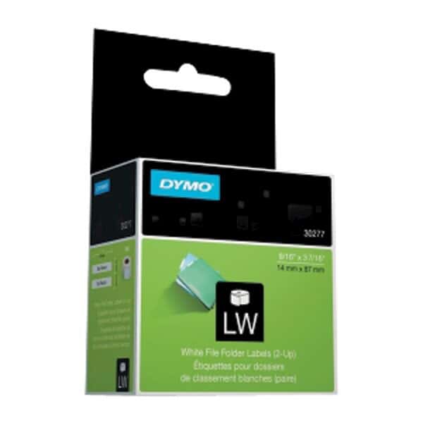 Dymo 30277 File label, two row, 9/16" x 3 7/16", 260 labels/roll, 1 ...