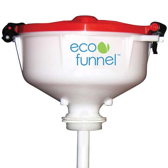 ECO Funnel Solvent Safety Funnel with 2" NPT Fine Thread Cap Adapter; 8 ...