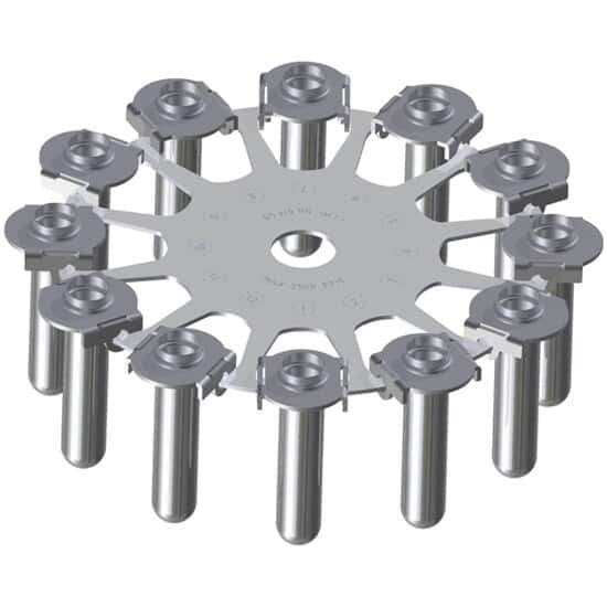 Elmi 6M.05 Rotor, 12 x 15 mL Test Tubes, Steel Adapters Included from ...