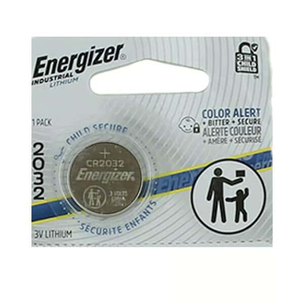 Energizer CR2032 Industrial Lithium Coin Cell Battery, 3V, 200mAh; 5/Pk ...