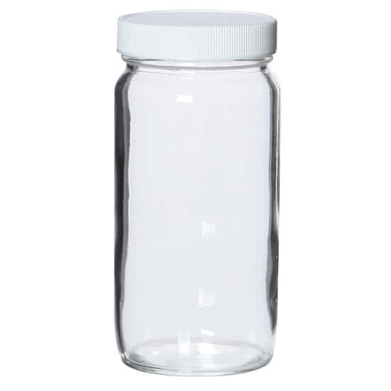 Environmental Express Glass, 1000 mL (32 oz), 70 mm, White Cap, Wide ...