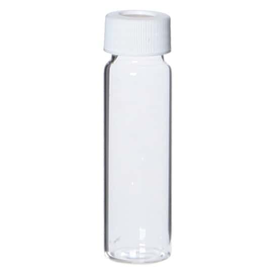 Environmental Express APC1703 Clear VOA Vials, 40 mL, Open-Top Cap, 3 ...