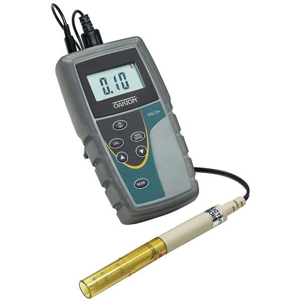 Environmental Express Oakton SALT 6+ handheld salinity meter with probe ...