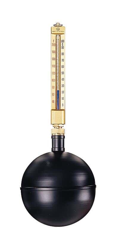 Ertco 1669516 Globe Thermometer, range 0-100C/32-212F from Cole-Parmer